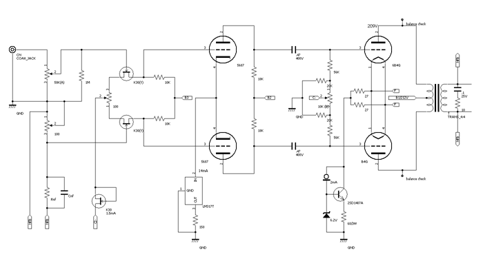 6B4G 全段差動PPアンプ／回路決定: 明日への記録